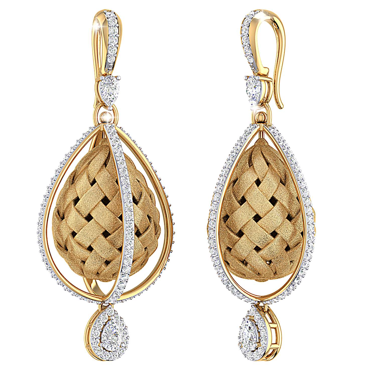 THE HERRINGBONE DROP EARRINGS – jewelebrate